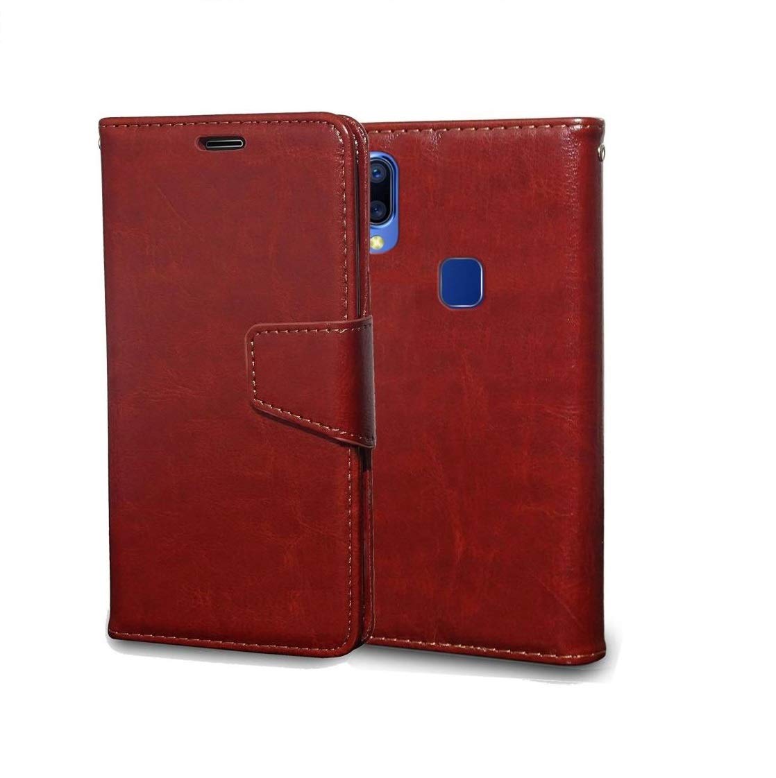 coverage vintage leather Flip Cover for honor play -cor-al00 ...