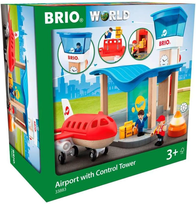 BRIO World Airport with Control Tower for Kids Age 3 Years Up ...