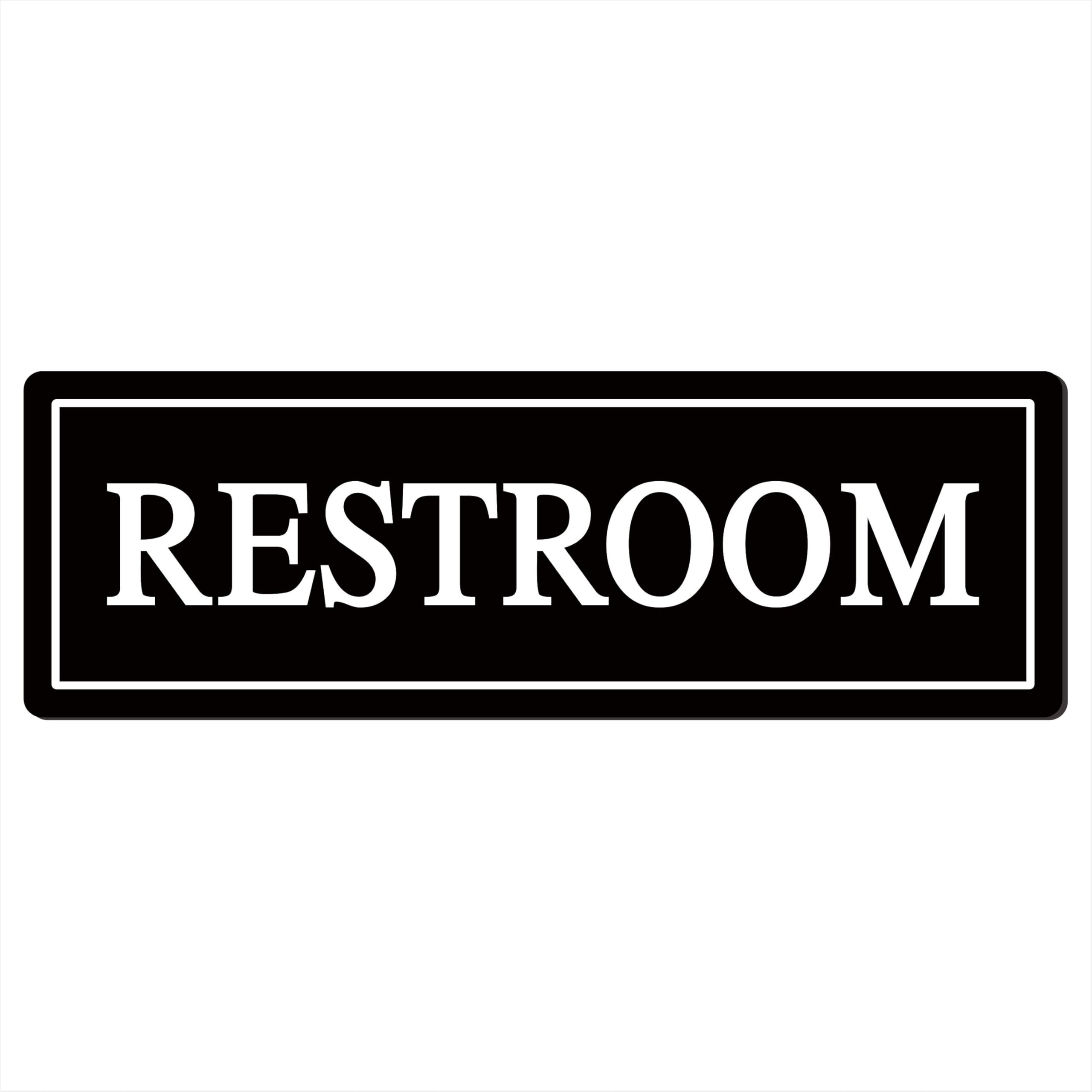 Amazon.com : Restroom Sign, Business or Family Restroom Sign, Fine ...