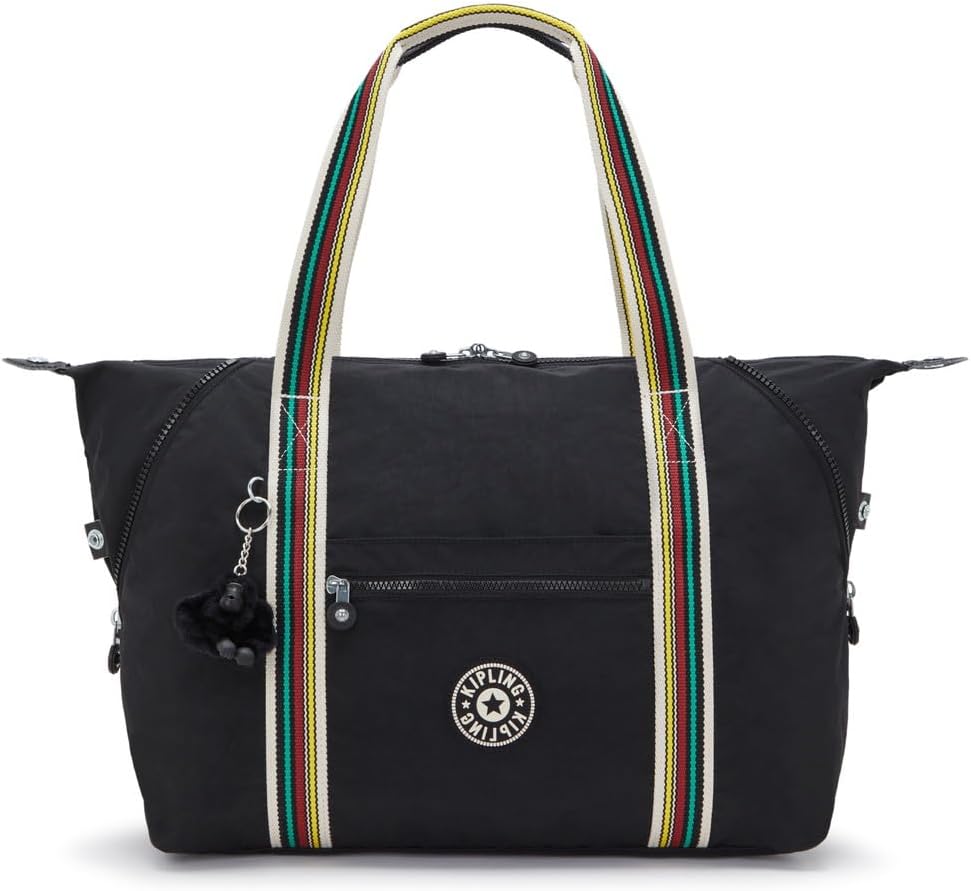 Amazon | [Kipling] ART M Black Stripe WF K134055ET 26ℓ | トートバッグ