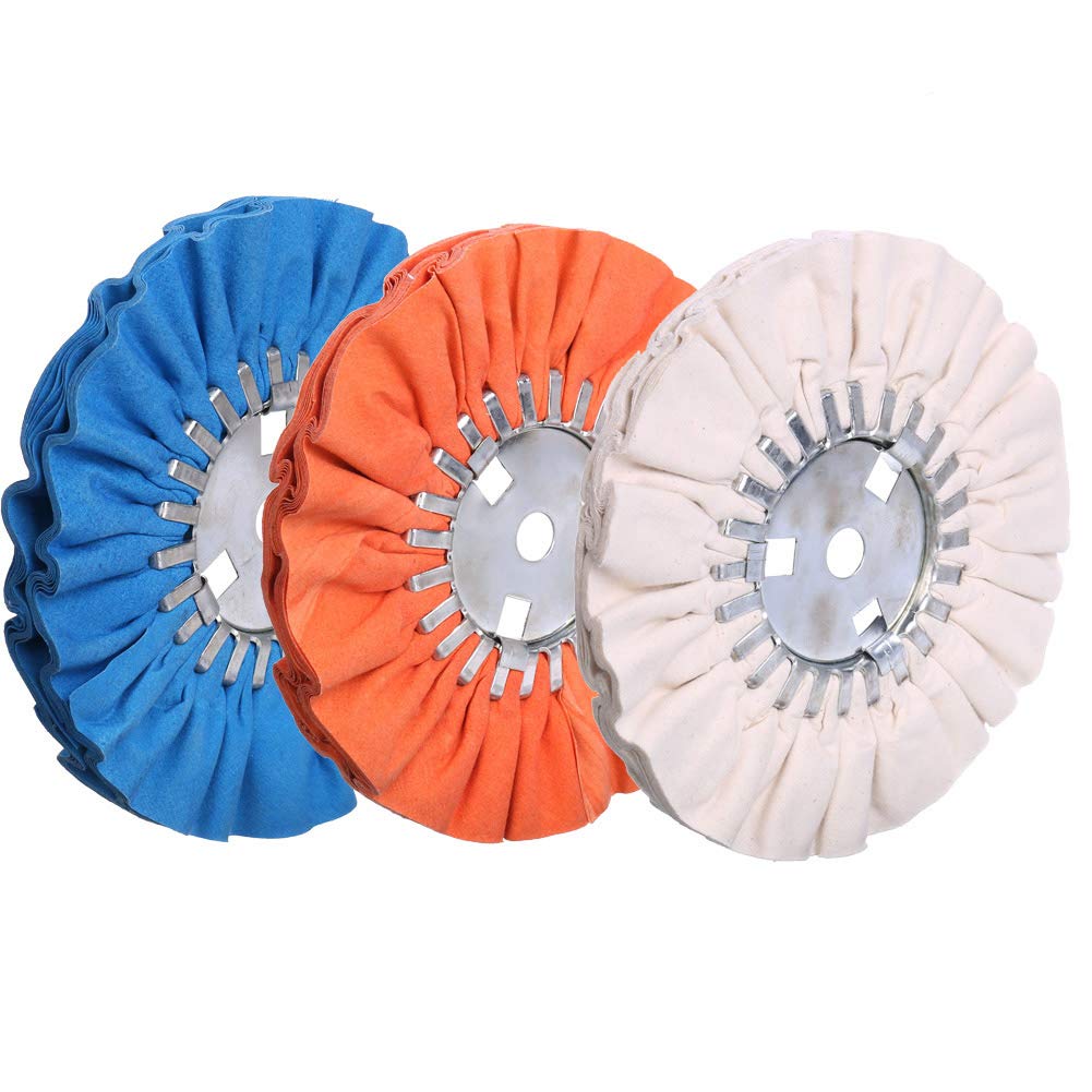 Airway Buffing Wheel Kit 3 Piece kit (1 pcs White & 1 pcs Orange & 1 ...