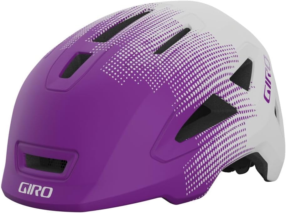 Amazon.com : Giro Scamp II Cycling Helmet - Youth Matte Purple Towers X ...