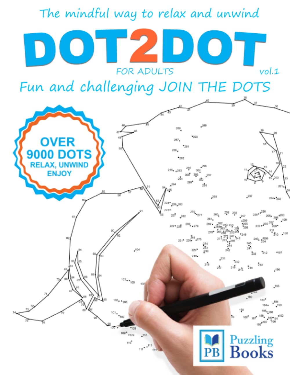 DOT-TO-DOT For Adults Fun and Challenging Join the Dots: The mindful ...