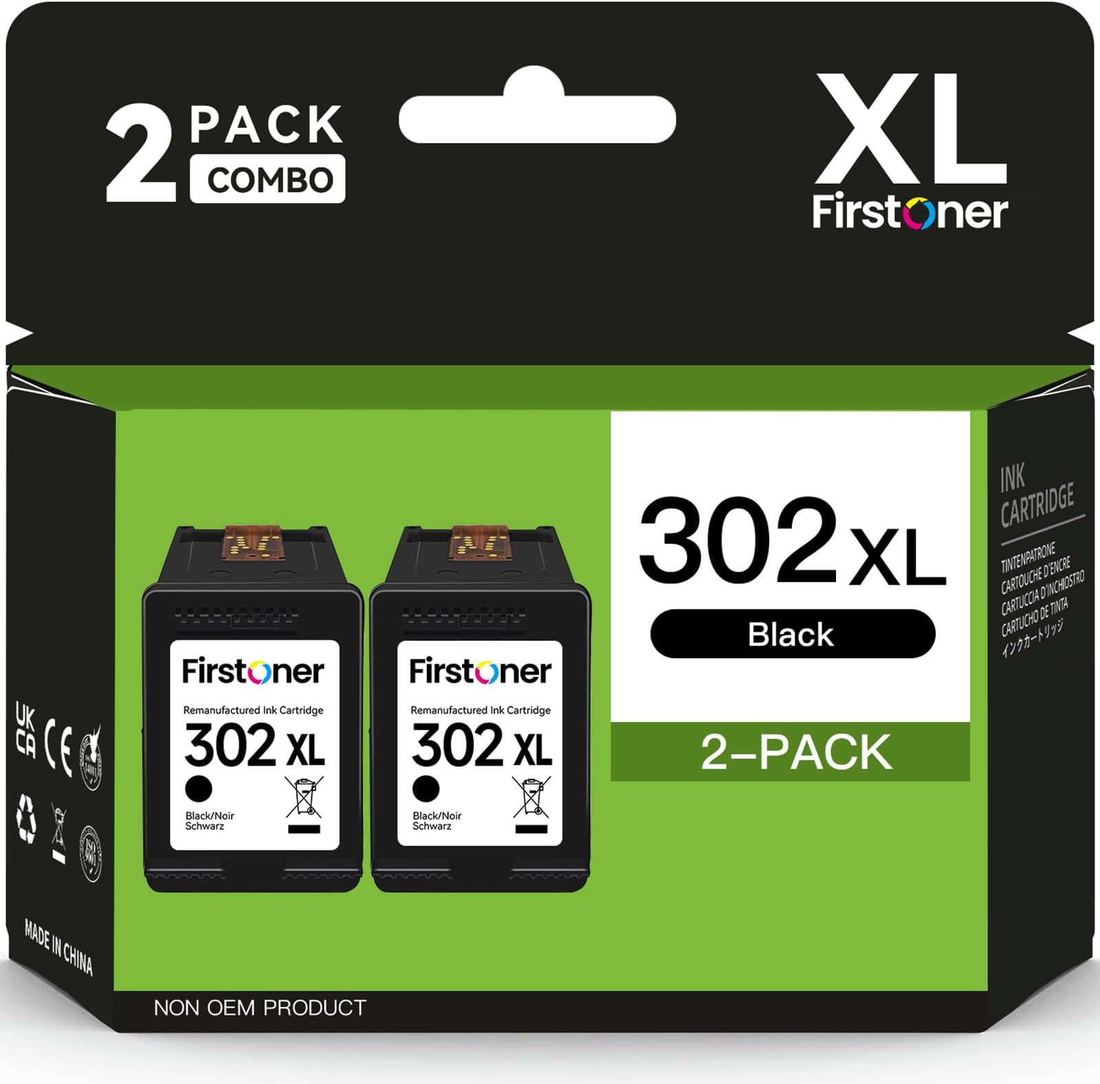 HP F6U68AE 302XL High Yield Original Ink Cartridge, Black, Single Pack ...