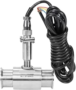 Amazon.co.jp: Water Flow Sensor Clamp Turbine Flow Meter DN15 DN20 DN25 ...