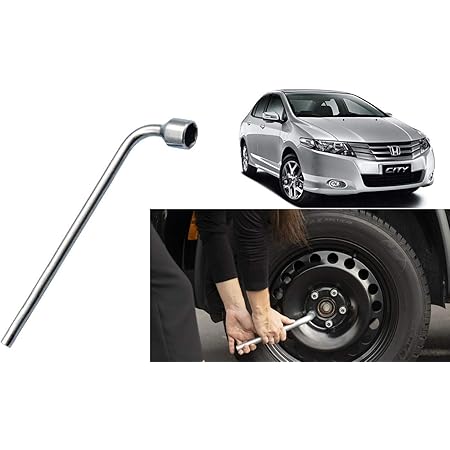 Auto Kite - 19mm Metal L-Shaped Car Wheel Nut Spanner Wrench for City ...