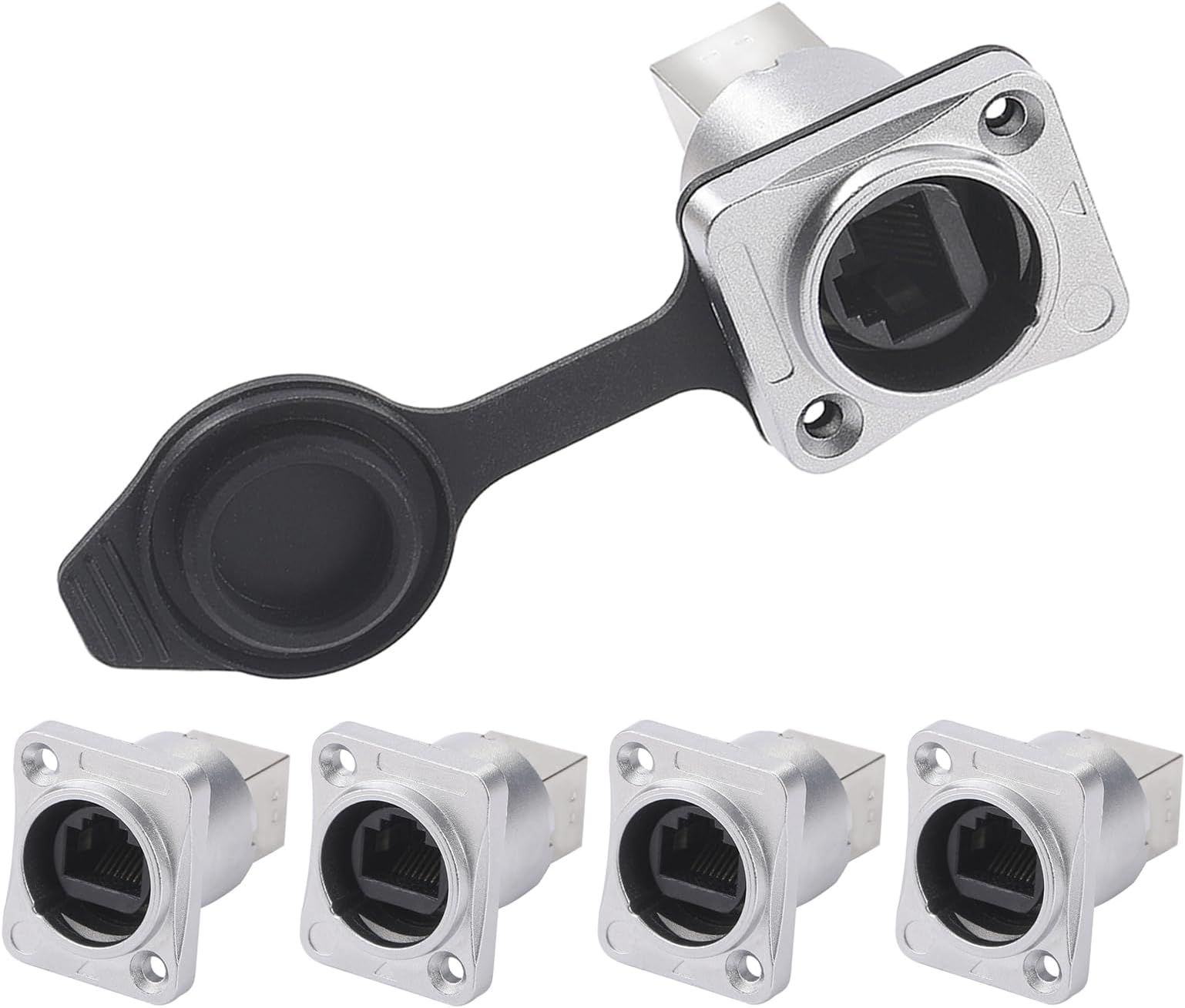 Amazon.com: PENGLIN 5PCS Shielded RJ45 Panel Mount Socket, Waterproof ...