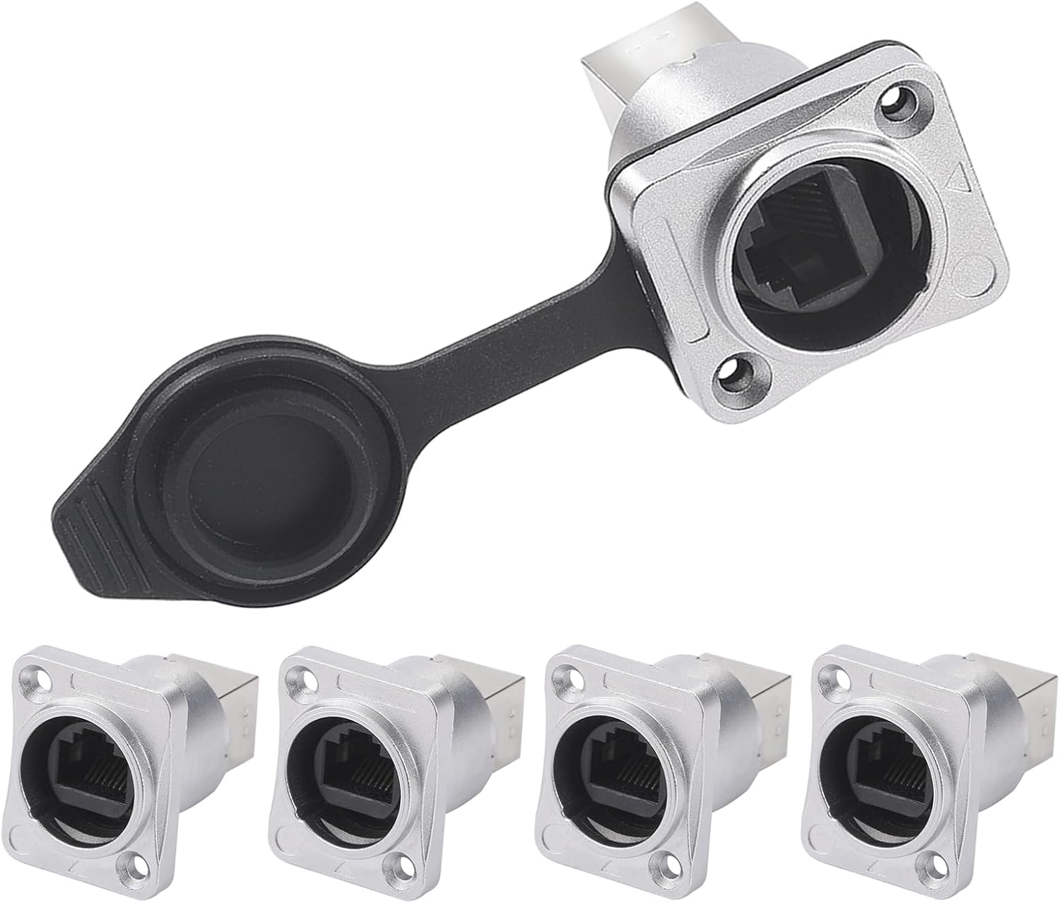 Amazon.com: PENGLIN 5PCS Shielded RJ45 Panel Mount Socket, Waterproof ...