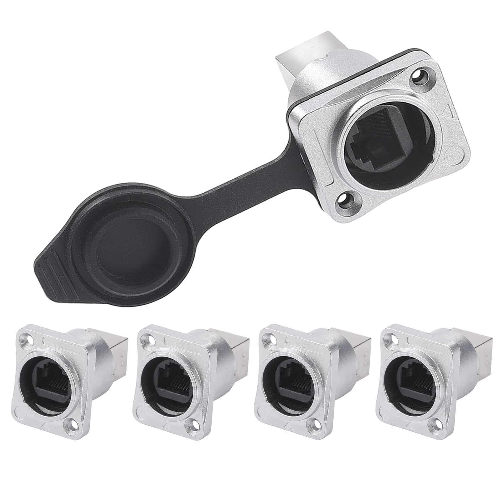 Amazon.com: PENGLIN 5PCS Shielded RJ45 Panel Mount Socket, Waterproof ...