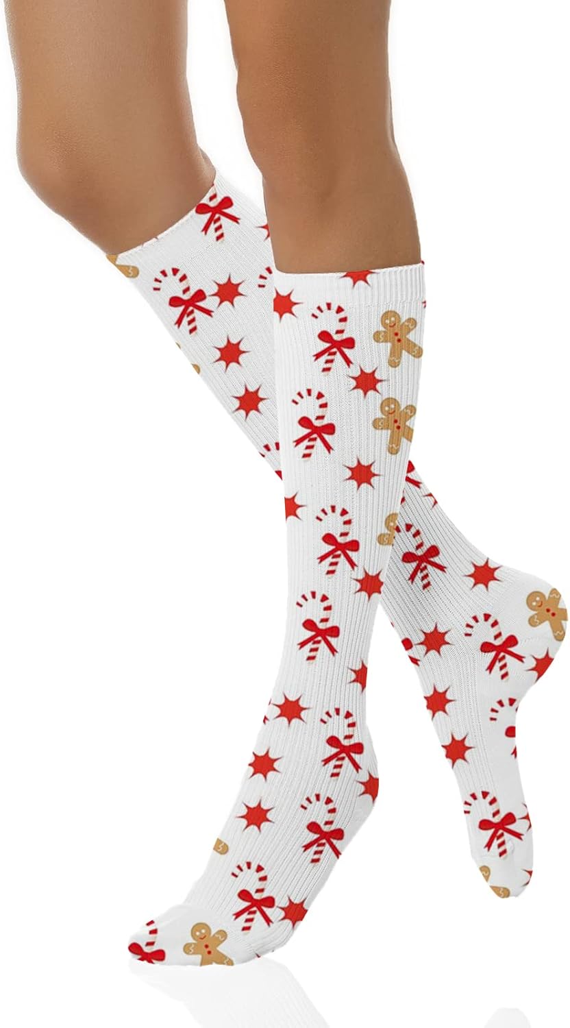 Amazon.com: Gingerbread Man Funny Compression Socks Women and Men,Candy ...