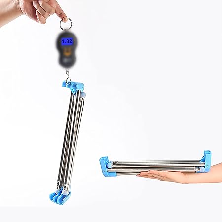 Amazon.com: Foldable Garment & Clothes Drying Rack, 2-Tier Adjustable ...