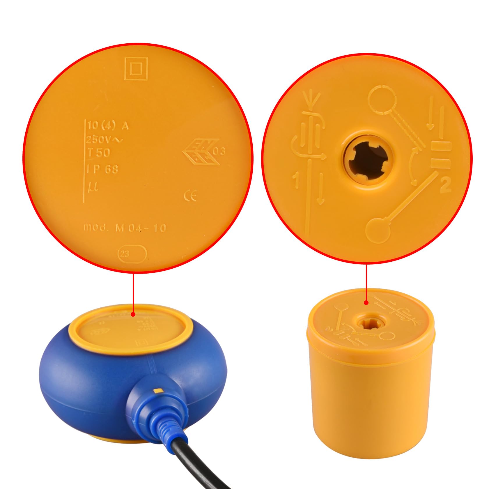 Water Level Alarm 2m 4m Controller Float Switch Liquid Fluid Water ...