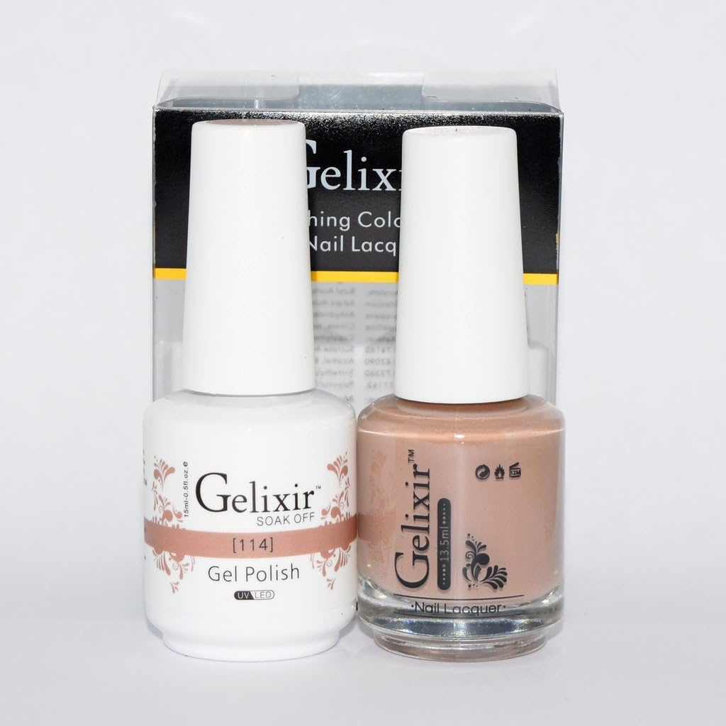 Amazon.com: Gelixir Matching Color Gel & Nail Lacquer - 114 : Beauty ...