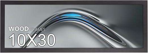 Amazon.com - POUKROO 10x30 Poster Frame,30x10 Natural Soild Wood ...