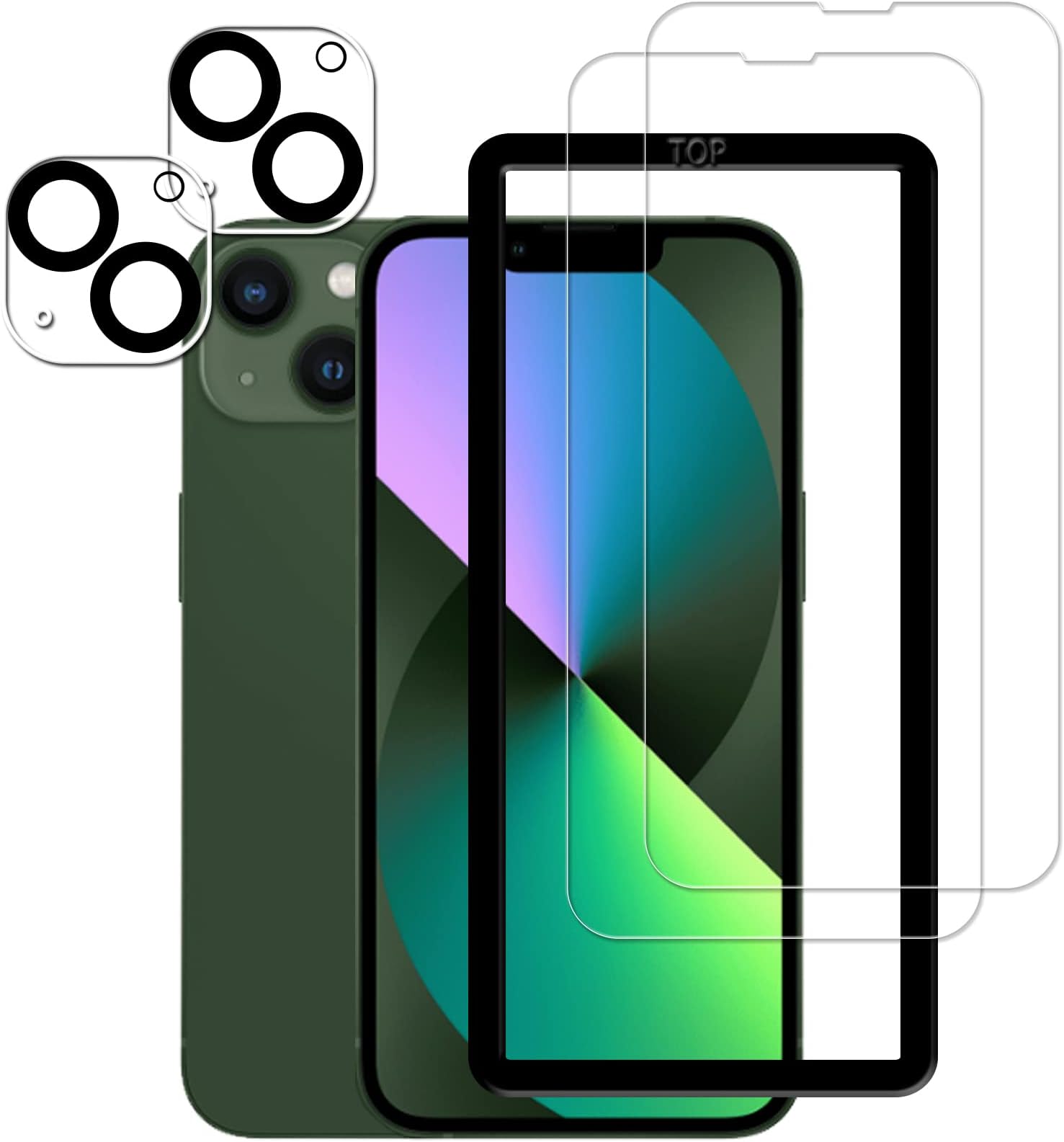 Amazon.com: HKKAIS Easy Alignment Frame Designed For iPhone 13 [6.1 ...