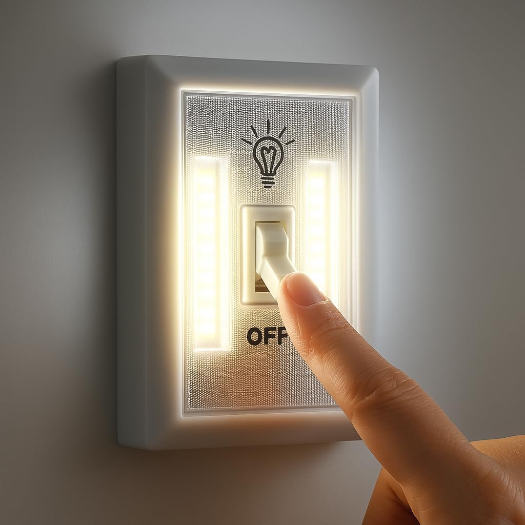 Ultra Bright Battery Powered COB Night Light | Manual Switch | Stick in ...