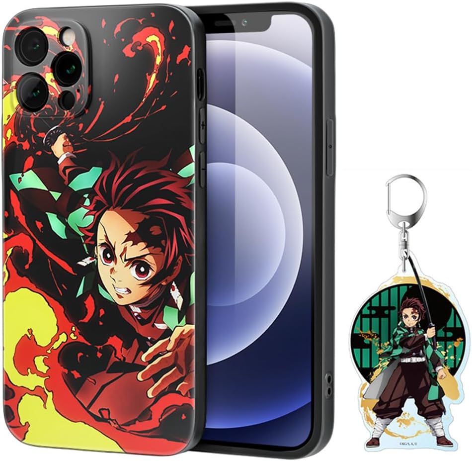 Amazon.com: Varkululx Anime Phone case,Tanjiro Phone Case,Anime iPhone ...