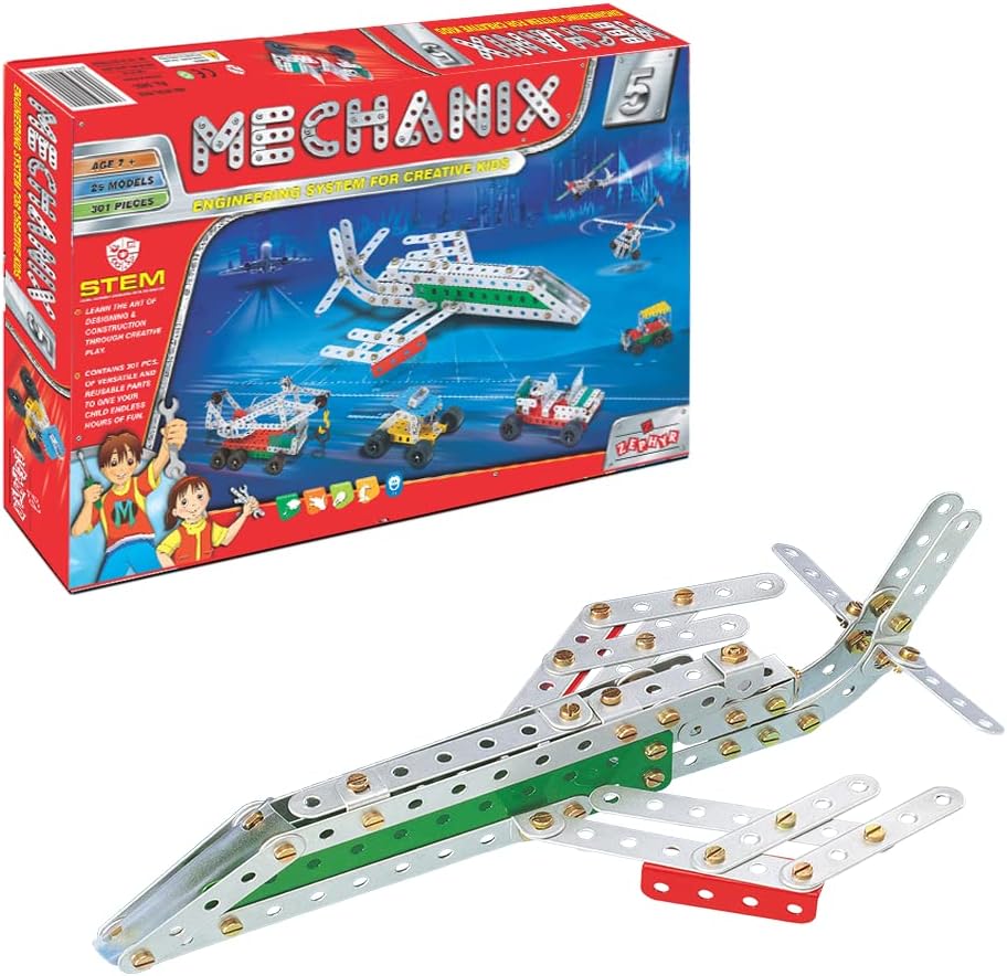 Mechanix-5 STEAM Educational Toy, Building and Construction Set for ...
