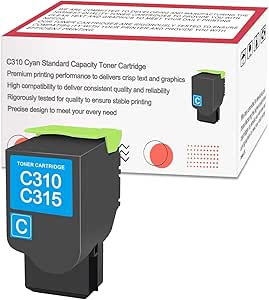 Amazon.com: C310 Standard Yield Cyan Toner Cartridge Compatible with Xerox 006R04357 for Xerox ...