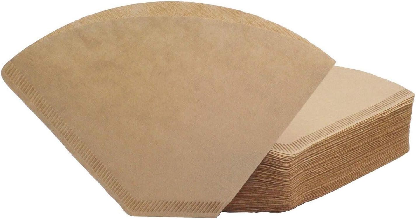 Amazon.com: Petersty 4 Cone Coffee Filter, Unbleached Natural Paper, No ...