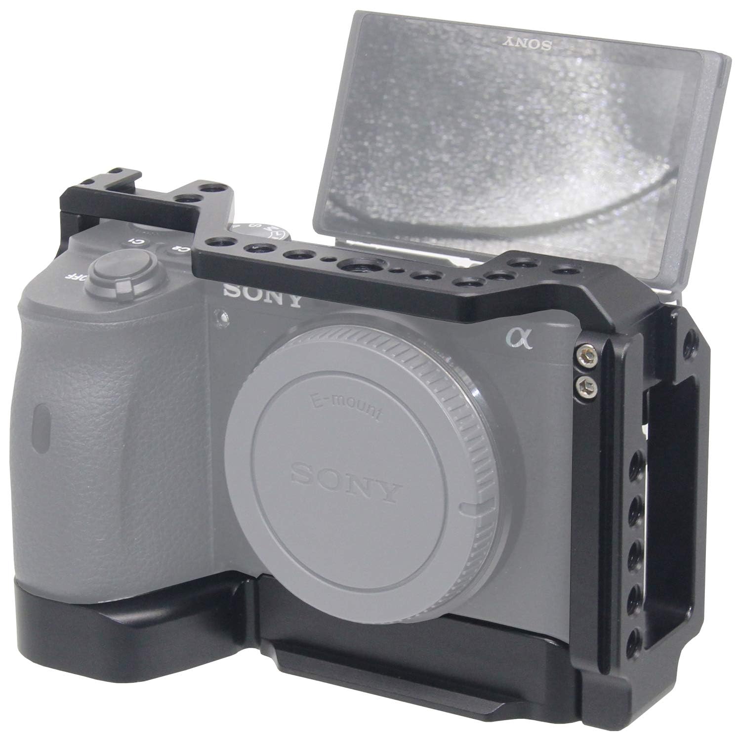 Power Smart Camera Cage for Sony Alpha A6600 Aluminum Alloy Vlogging ...