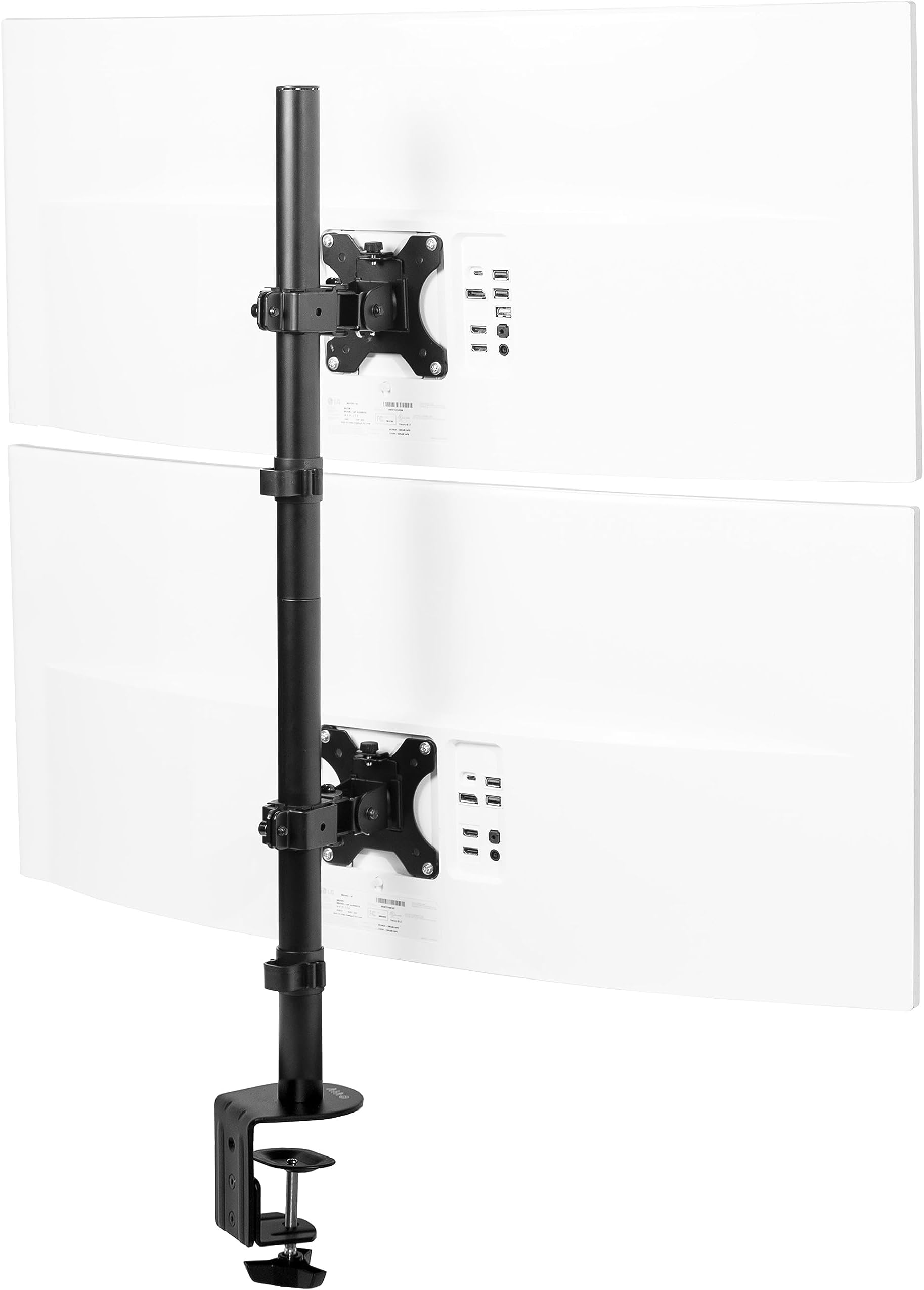 Amazon.com: VIVO Dual Vertically Stacked Monitor Desk Mount, Extra Tall ...