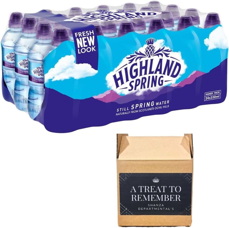 SHANZA DEPARTMENTAL'S Highland Spring Still Spring Water, (330ml (Pack ...
