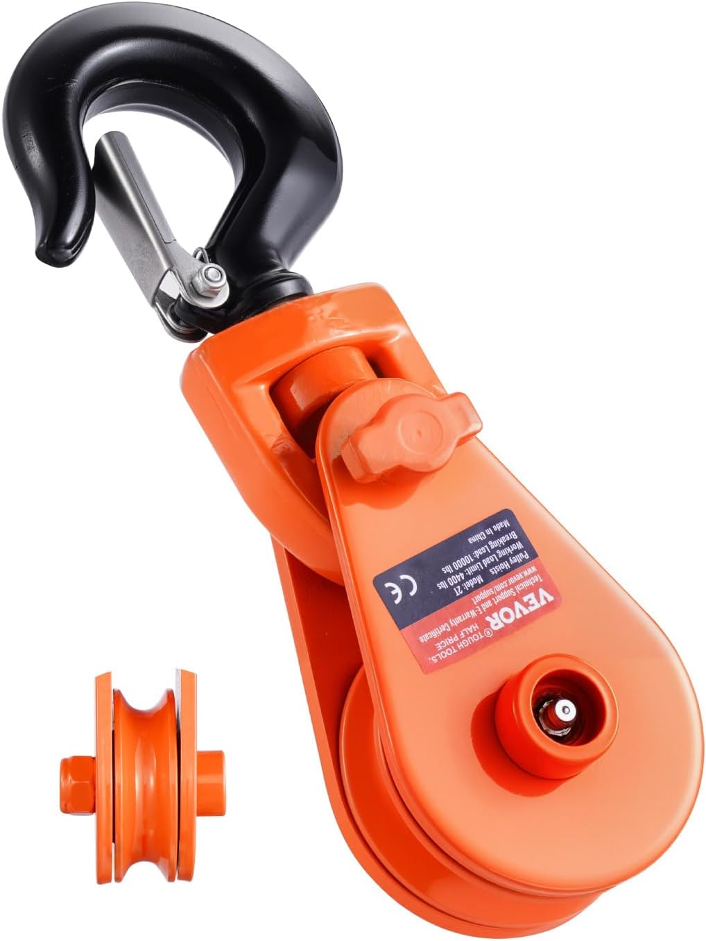 Amazon.com: VEVOR 2 Ton Snatch Block with Swivel Hook, 3" Sheave 3/8 ...