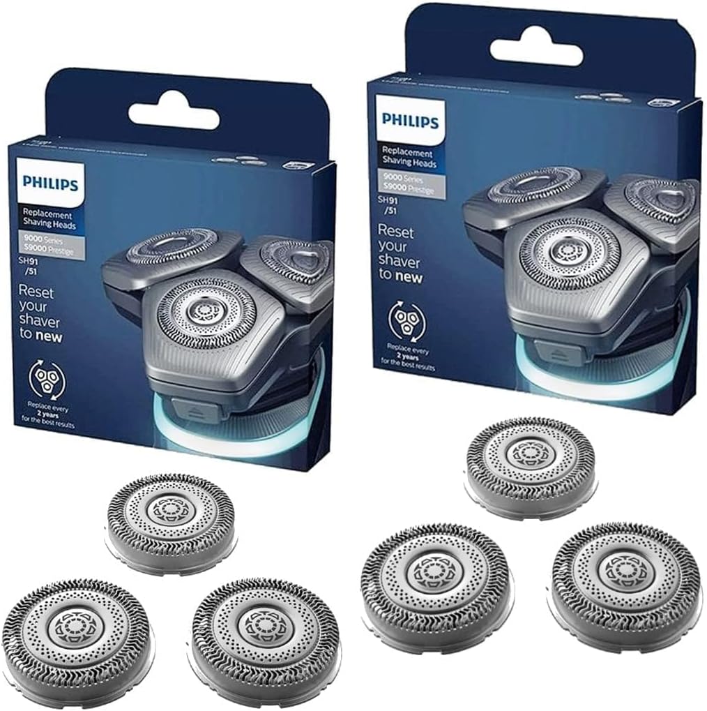 Amazon.com: Philips Norelco SH91/52 Replacement Blades Self-Sharpening ...