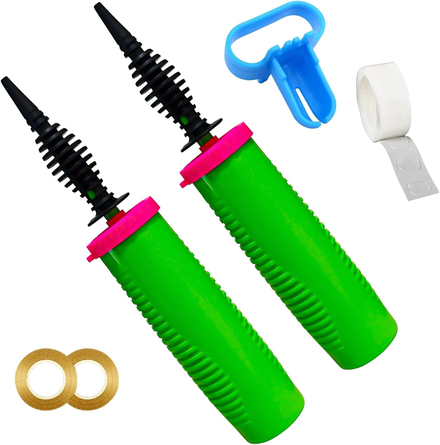 Amazon.com: Balloon Pump Hand Held – 2Pack Two Way Dual Action Inflator with Balloon Tying Tool ...