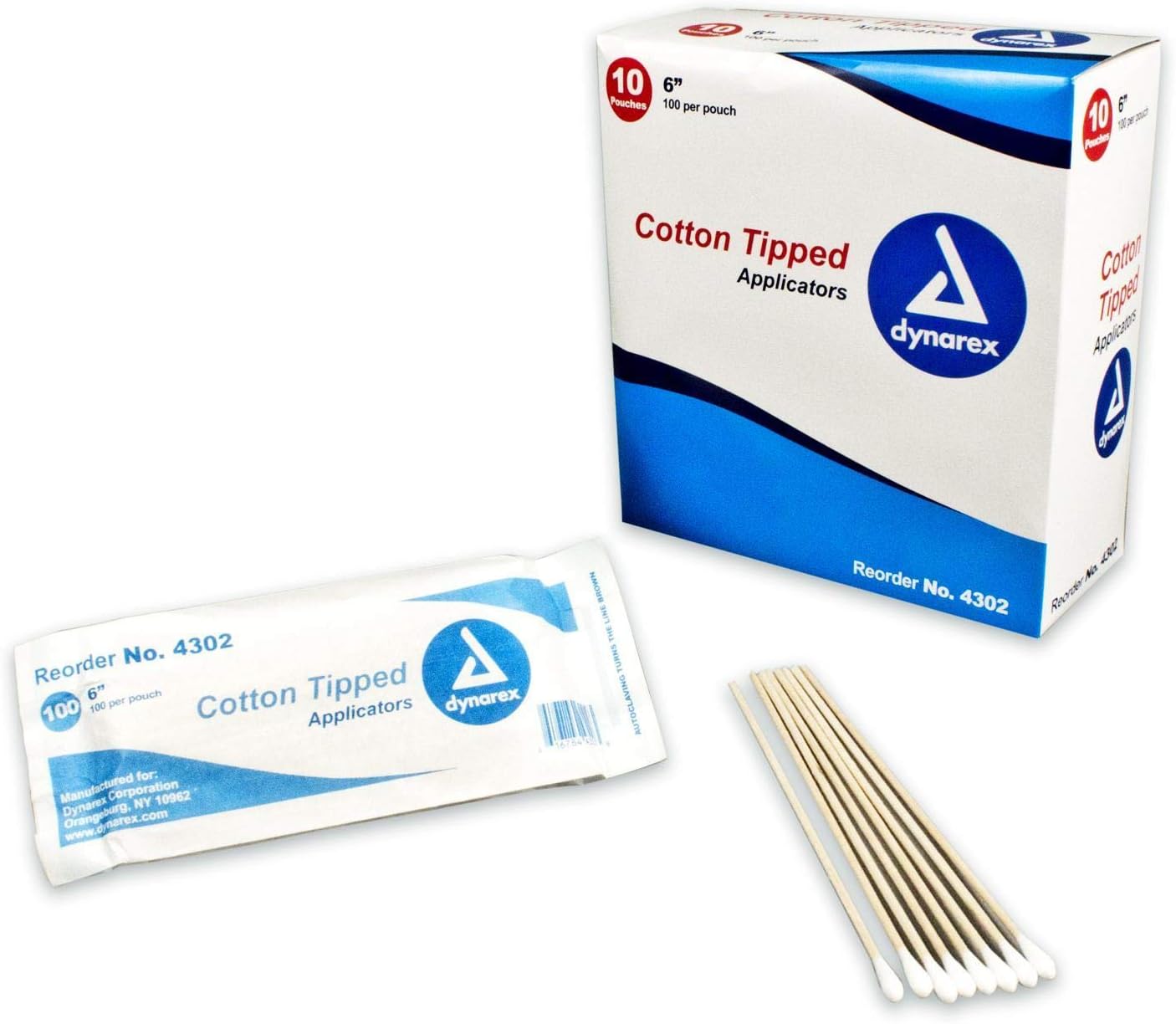 Amazon.com : Cotton Tip Applicators 6" - Wooden Q-tip Swab Sticks ...