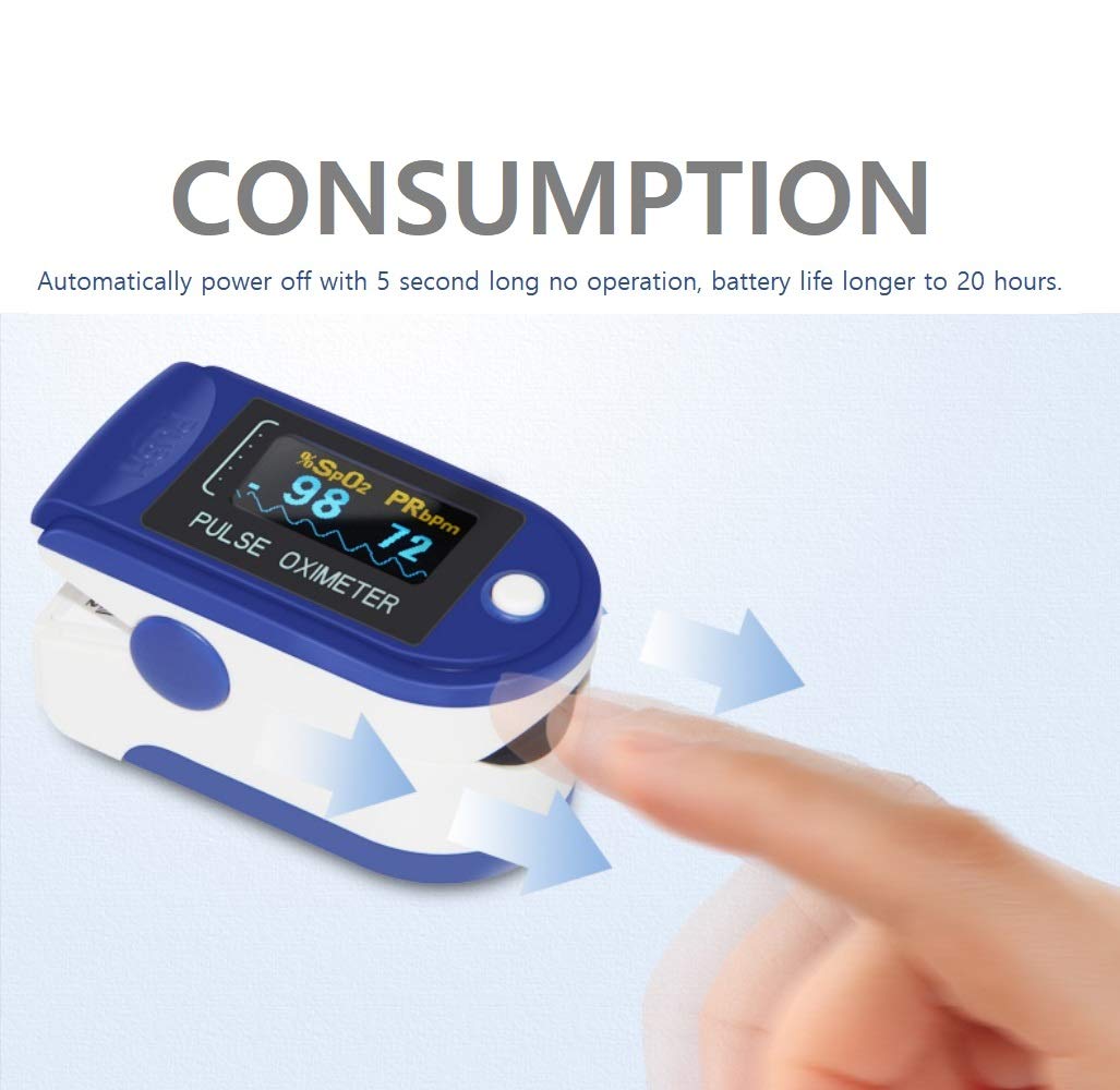 Pulse Oximeter, Finger Pulse Oximeter with OLED Display, Pulse Oximeter ...