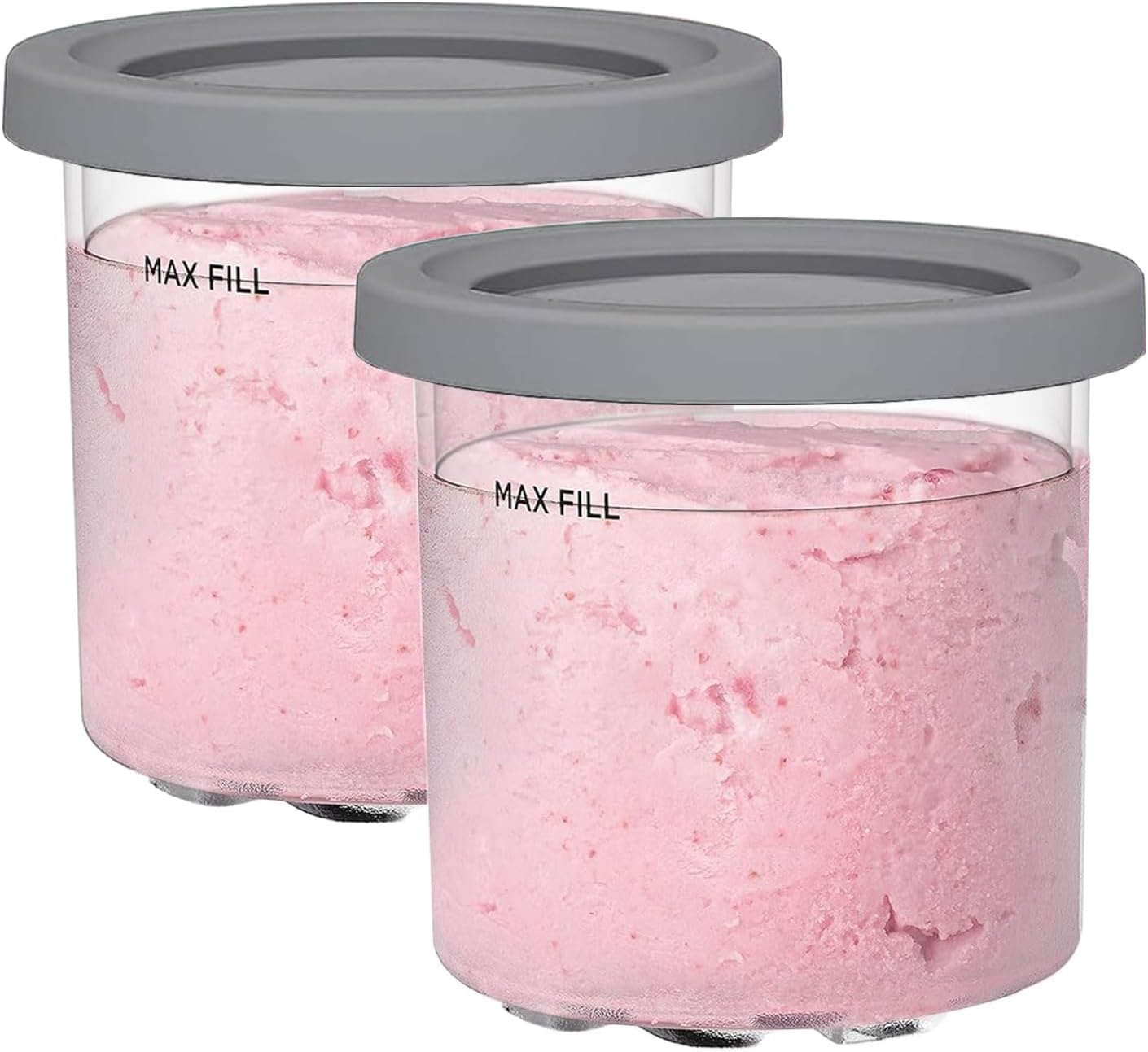 2 Pack Creami Pints Containers and Lids for Ninja Creami NC301C NC301 ...