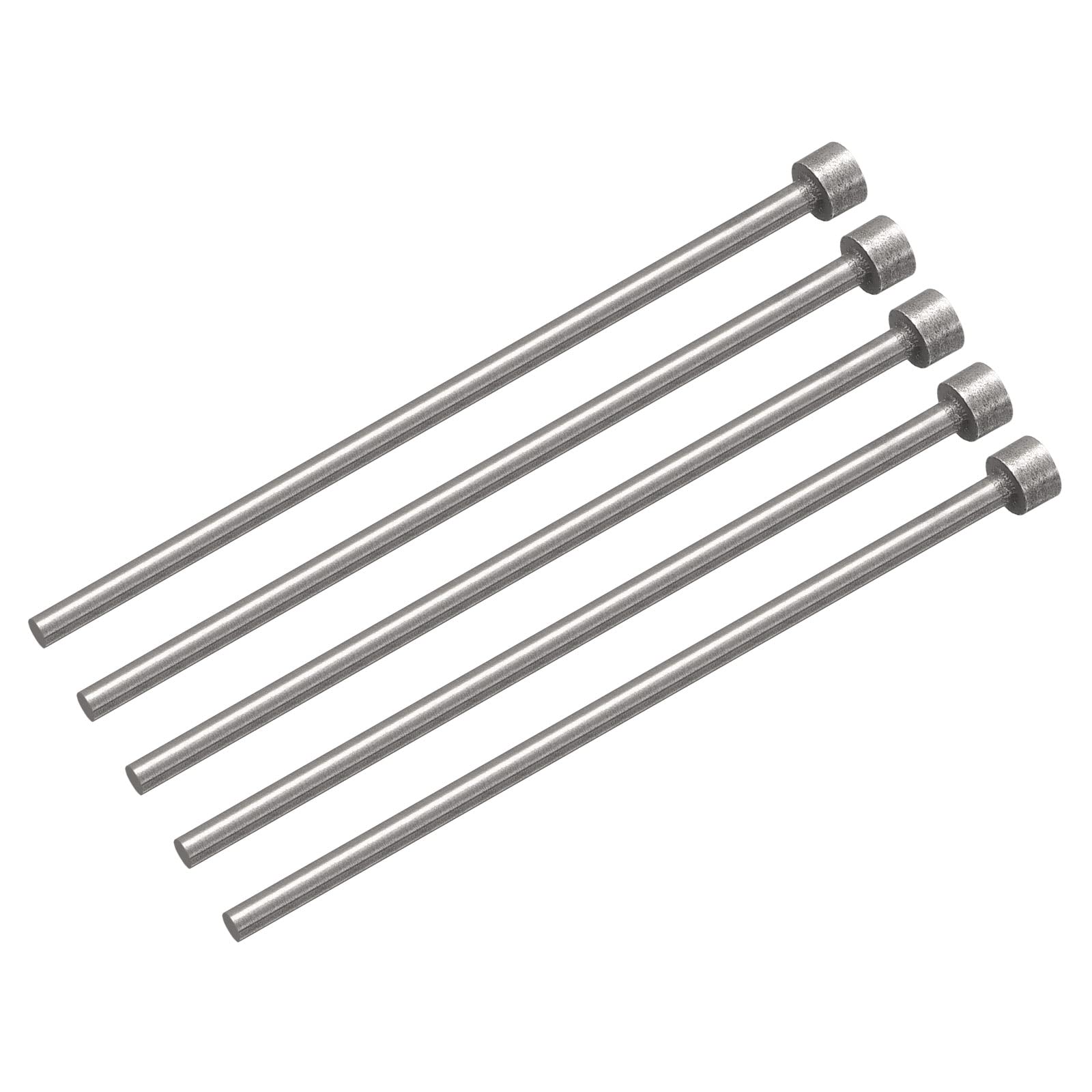 uxcell Straight Ejector Pins, 3mm (1/8") Dia. 65Mn Steel Round Tip ...