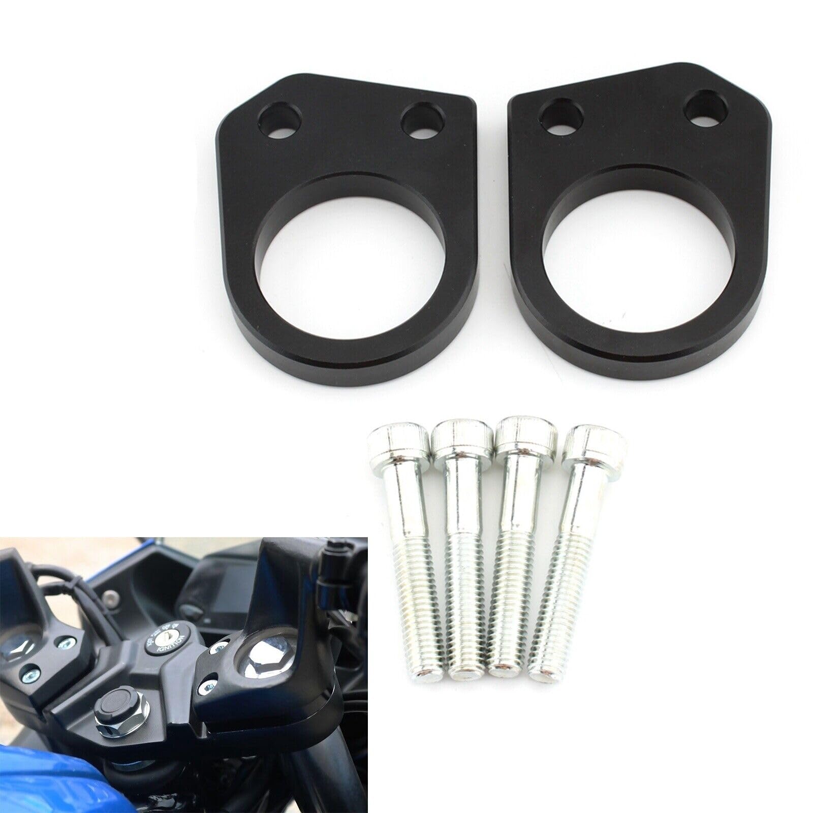 New SUZUKI GIXXER SF 250 and SF 150 Handlebar Bar Risers extension ...