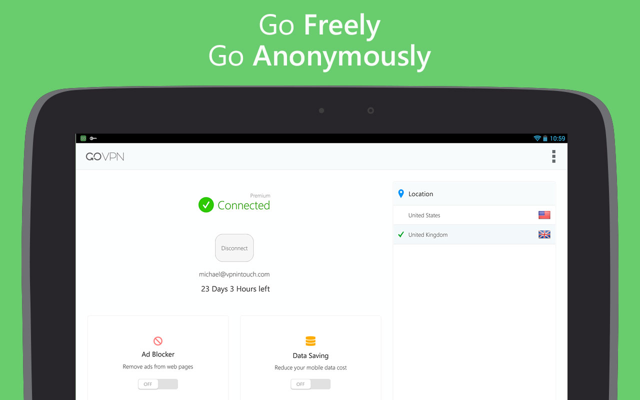 GoVPN - App on Amazon Appstore