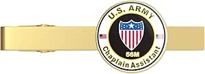 Amazon.com: Gold U.S. Army MOS 56M Chaplain Assistant Gold Tie Clip Tie ...