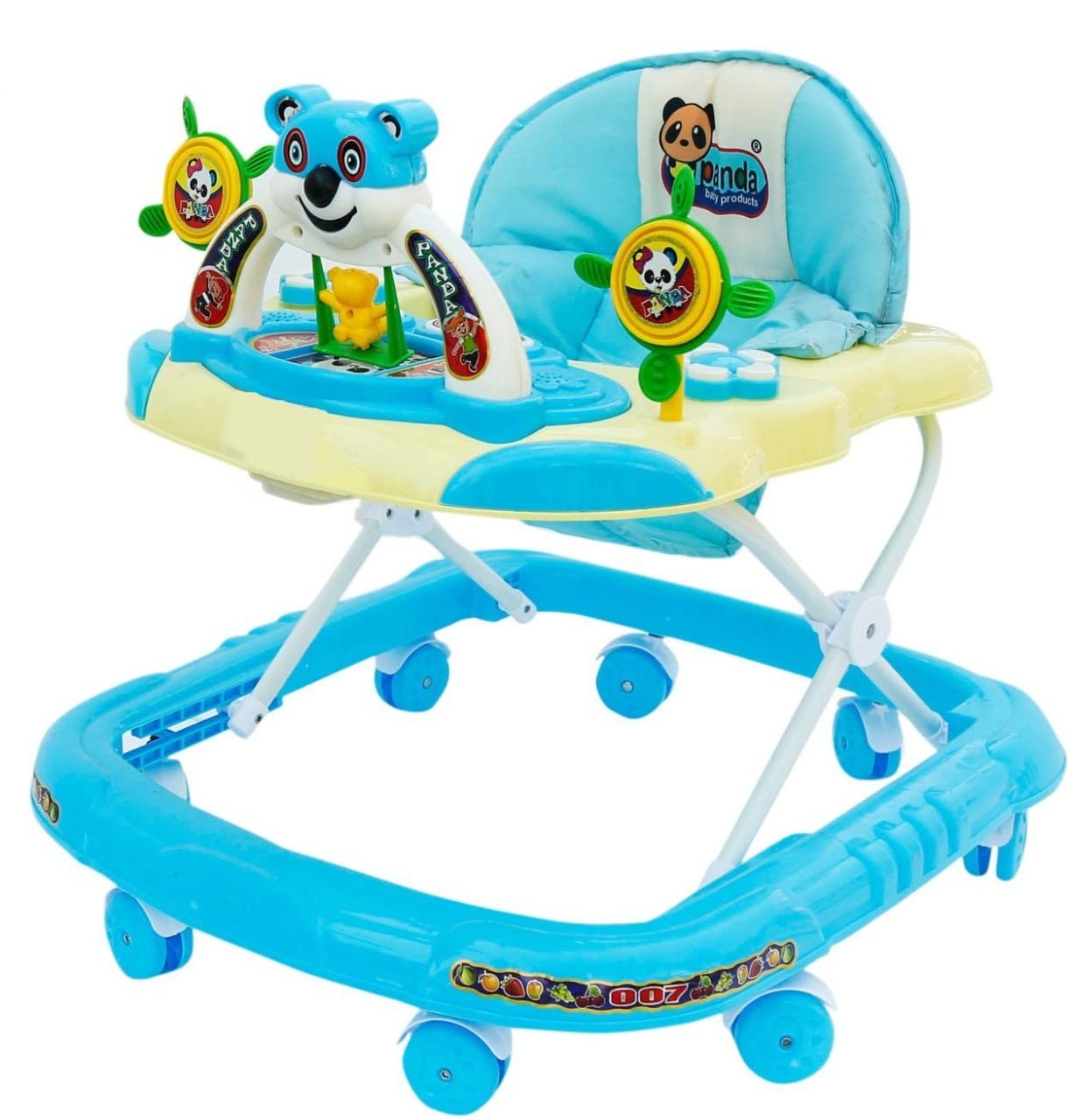 Buy DANDLES Smart Musical Round Toddler Baby Walker with Comfy 3-in-1 ...