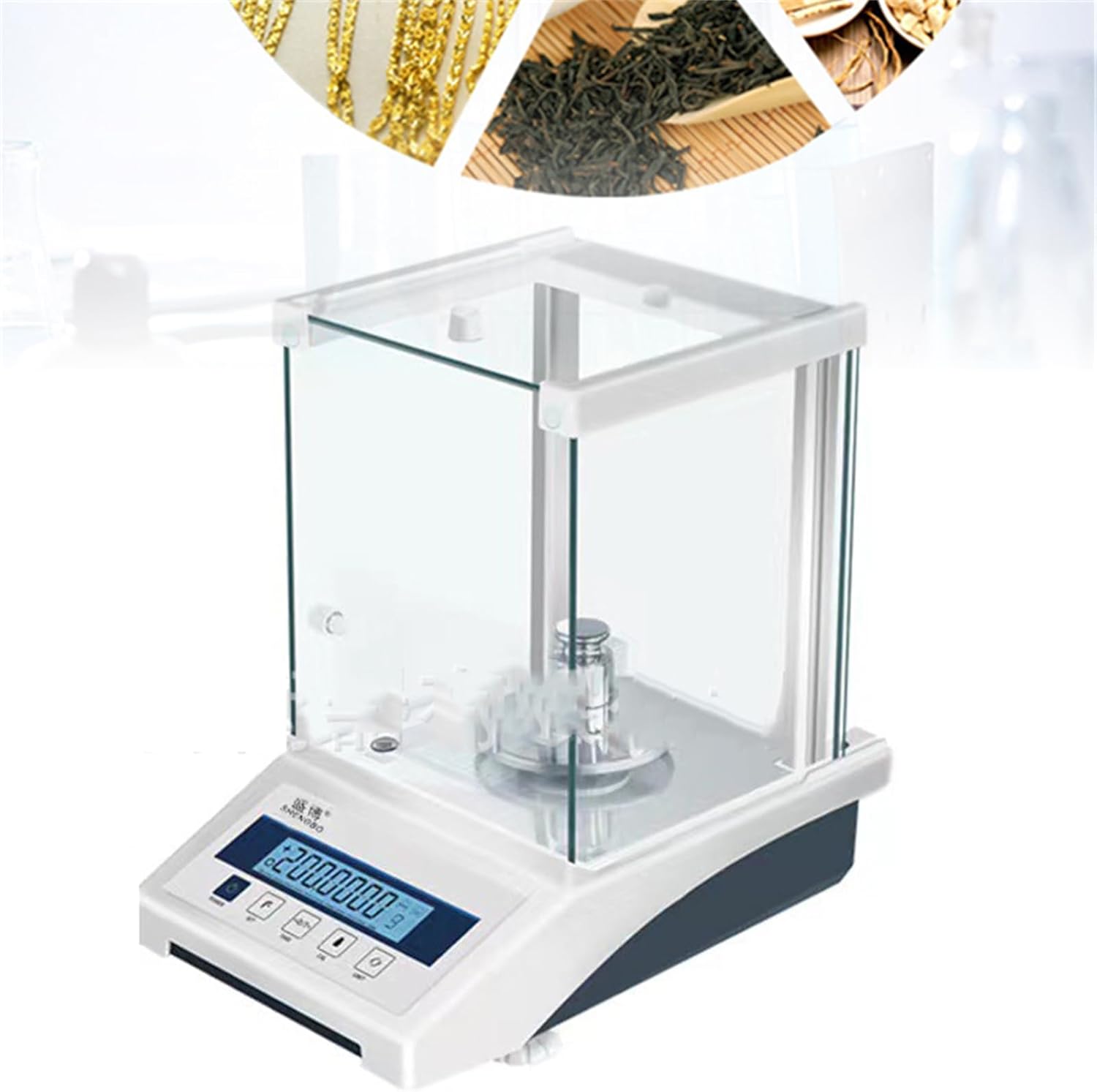 Lab Analytical Balance, LCD Precision Lab Scale 0.0001g Digital Scale ...