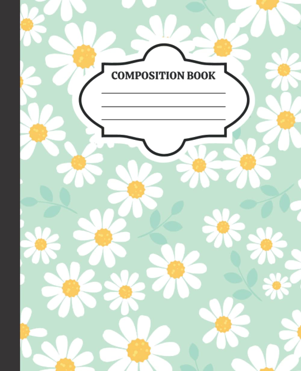 Green Composition Notebook Wide Ruled 100 Count: Aesthetic Notebook ...