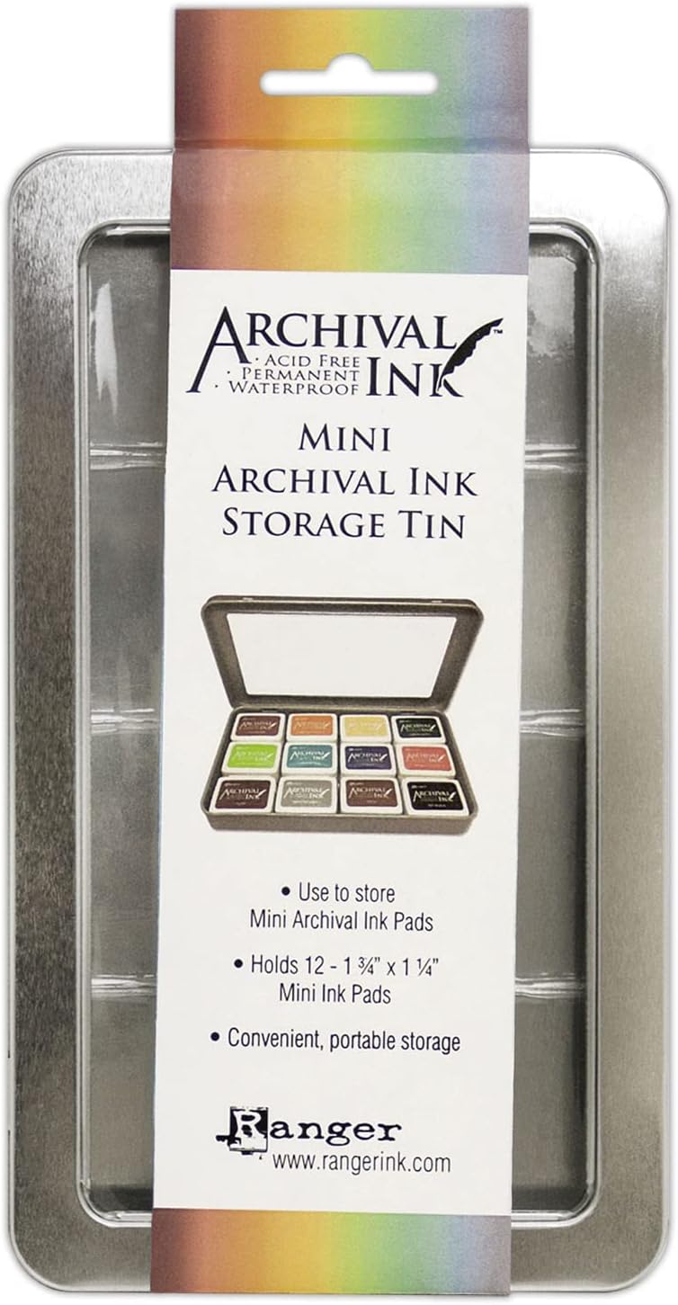 Amazon.com: Ranger Archival Mini Ink Storage Tin : Arts, Crafts & Sewing
