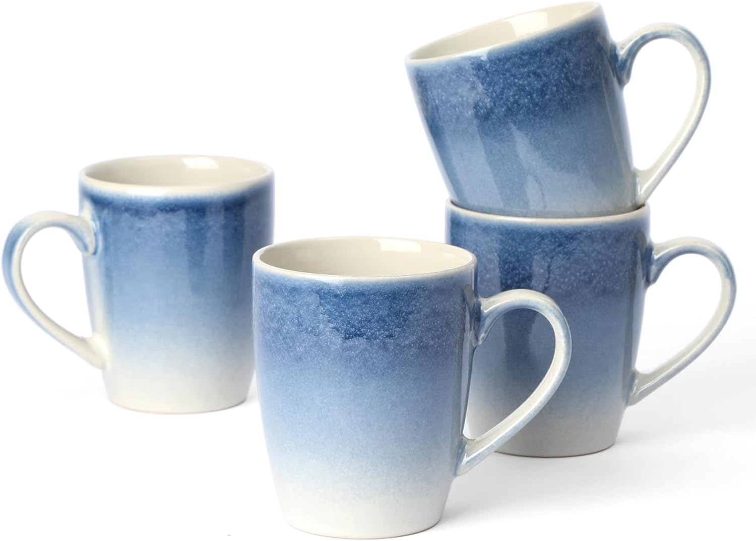 Amazon.com: famiware Coffee Mugs Set, 13 oz Mug Set of 4, Stoneware ...
