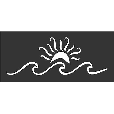 Amazon.com: 4" Ocean Wave Sticker Vinyl Die Cut Car Cup Phone Laptop ...