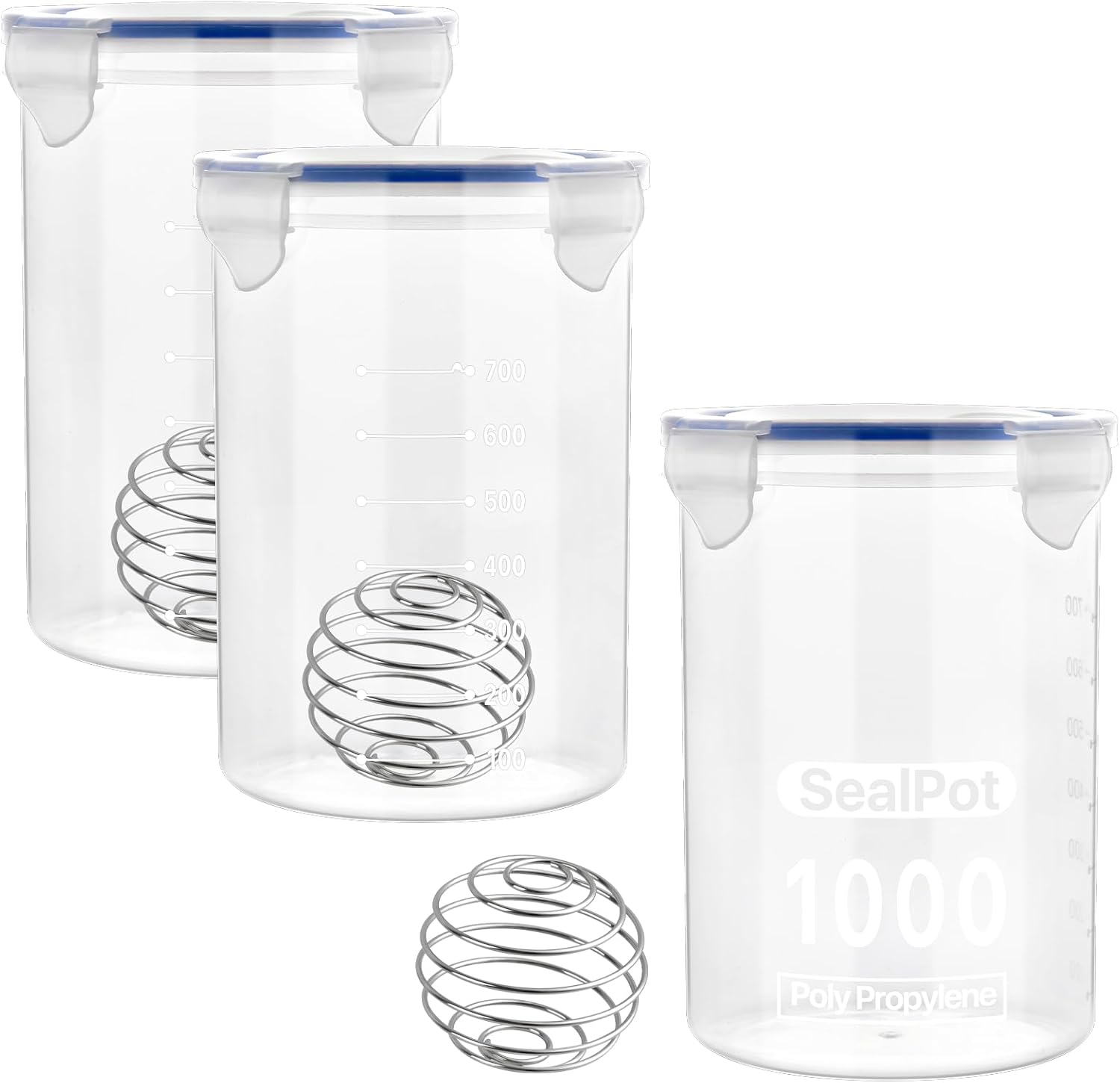 Amazon.com: Boocalny 3 Sets Paint Container with Stainless Steel Mixing ...