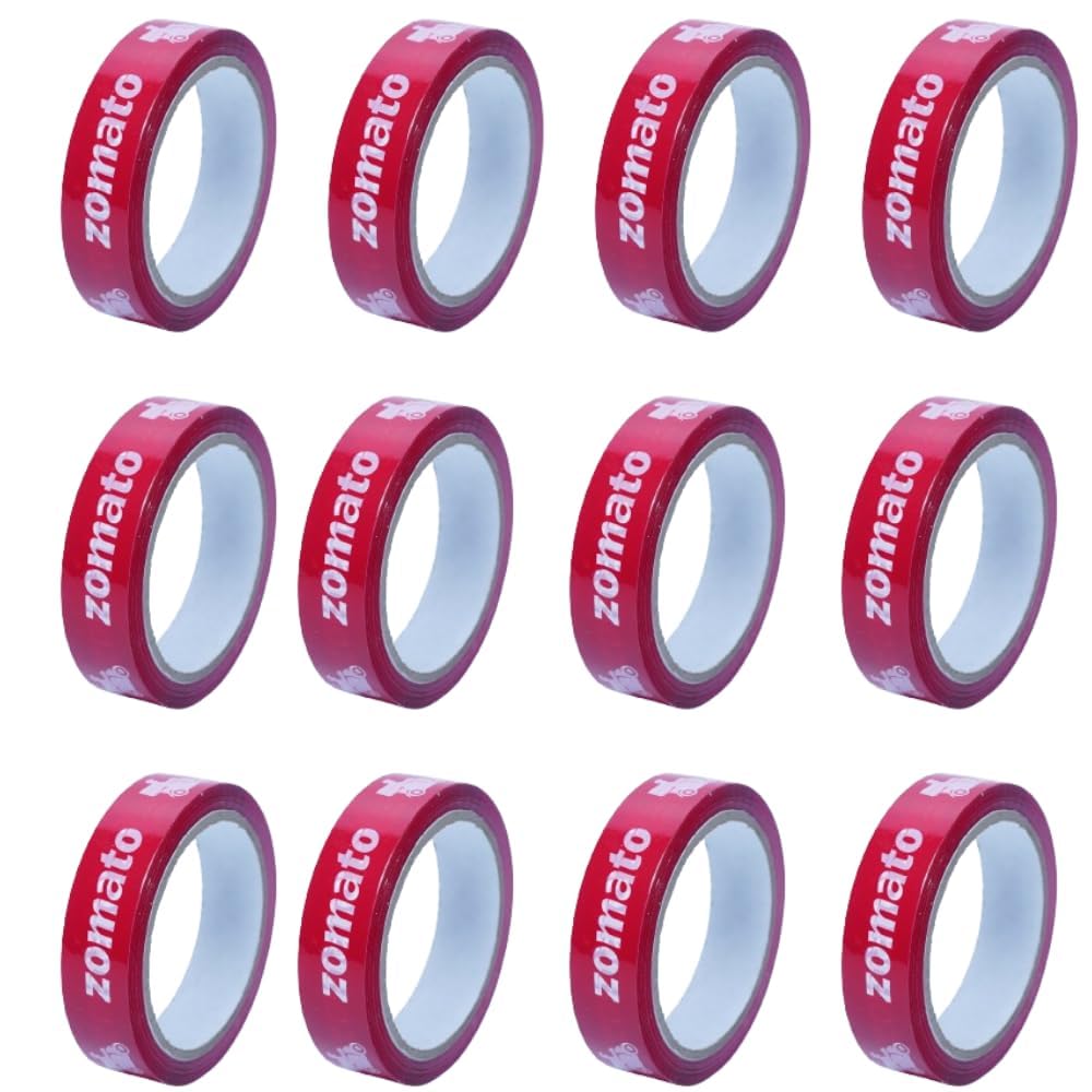 PackSmith Zomato food packaging tape | Very strong adhesive tape ...