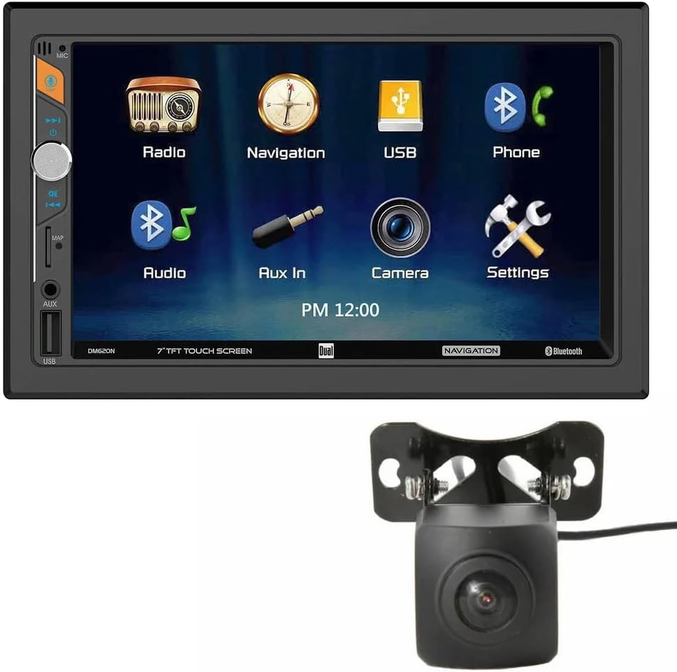 Amazon.com: Dual DM620N Mechless Receiver Double DIN 7" Touchscreen LCD ...