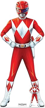 Amazon.com: Star Cutouts SC4258 Red Power Ranger Lifesize Cardboard Cut ...