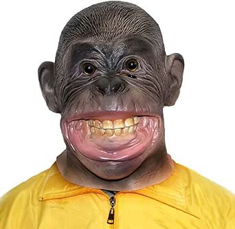 Amazon.com: Realistic Monkey Mask Funny Gorilla Mask Costume Monkey ...
