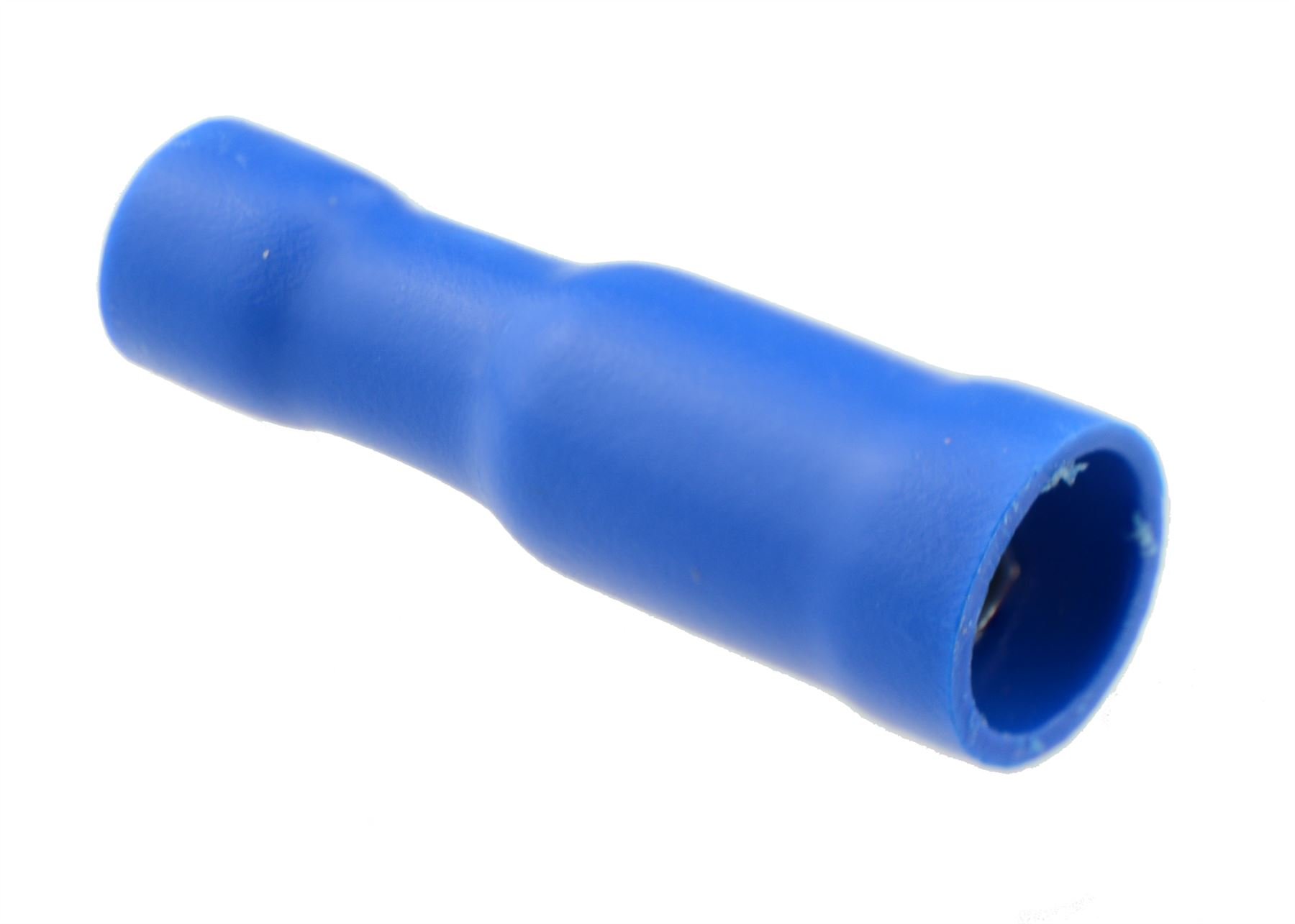 Buy 50 x Blue Female Bullet Insulated Crimp Terminal Connector 14-16awg ...