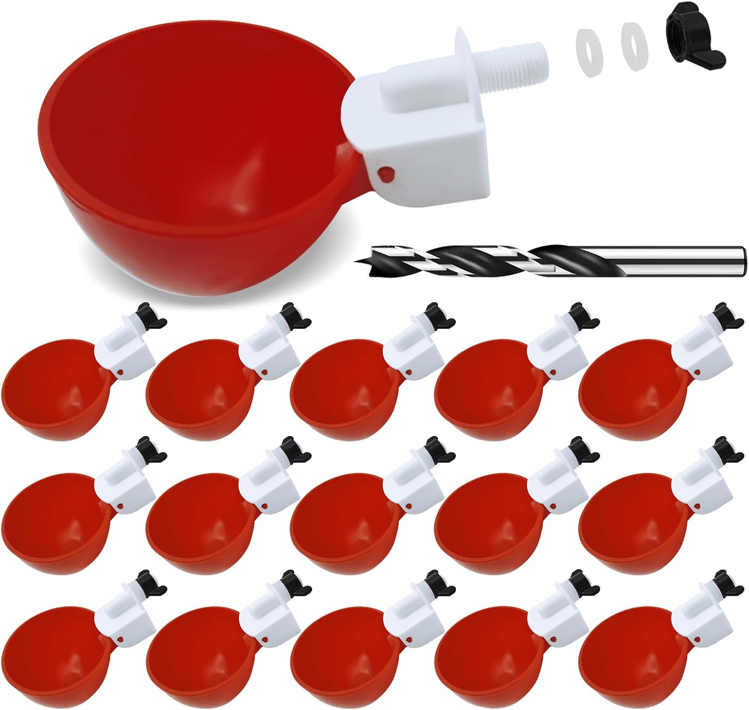 Amazon.com: [16 Pack] Aopchry Automatic Chicken Waterer, Chicken Water ...